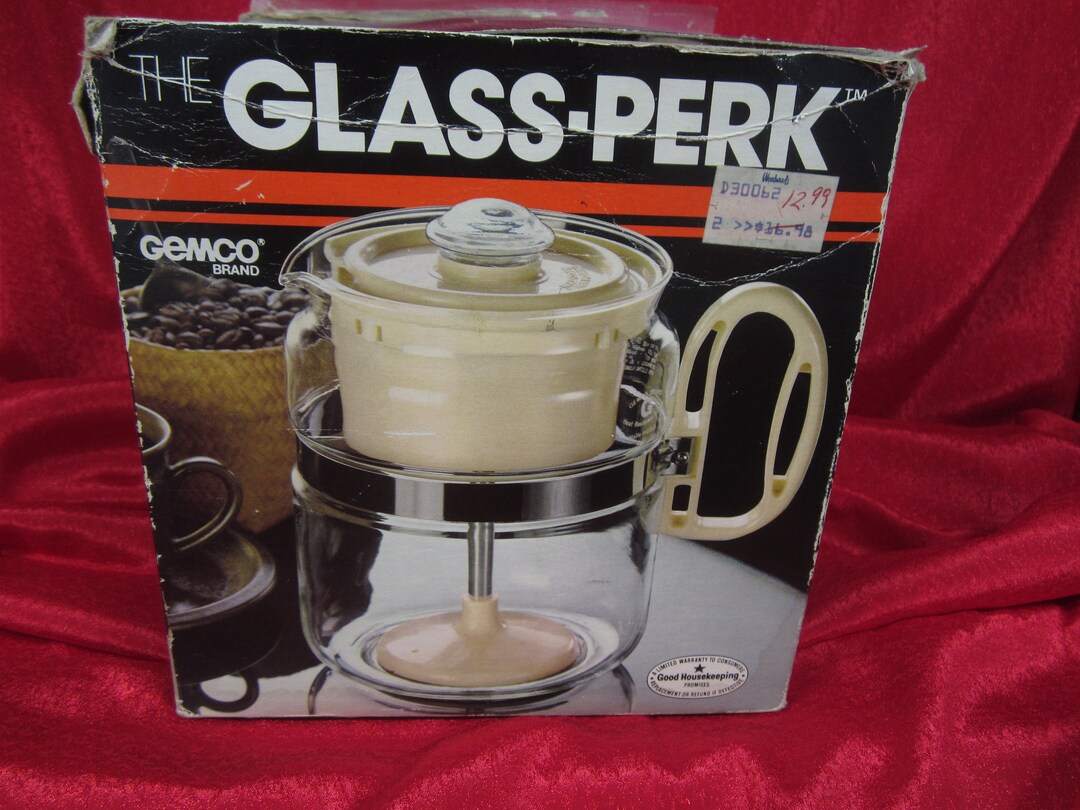 The Glass-perk, by Gemco, Vintage Coffee Pot, Percolator, Glass and ...