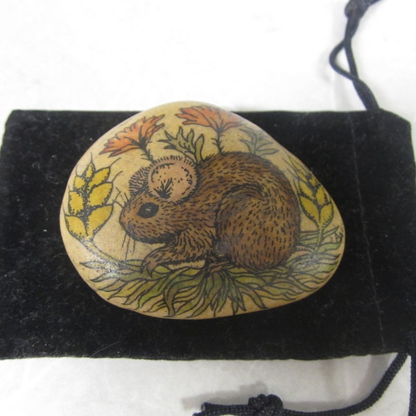 Mouse Rock Painted - Etsy