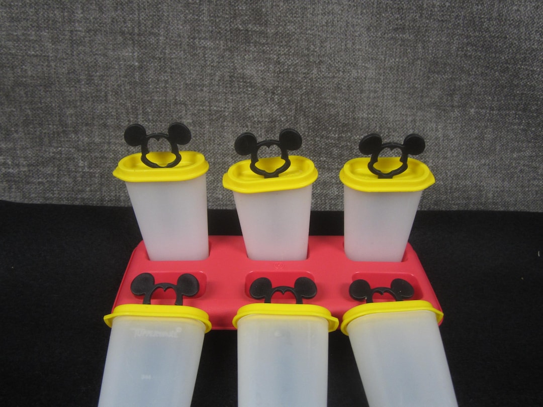 Vintage Tupperware, Mickey Mouse Ice Pops, Frozen Lollies,set of 6 - Etsy