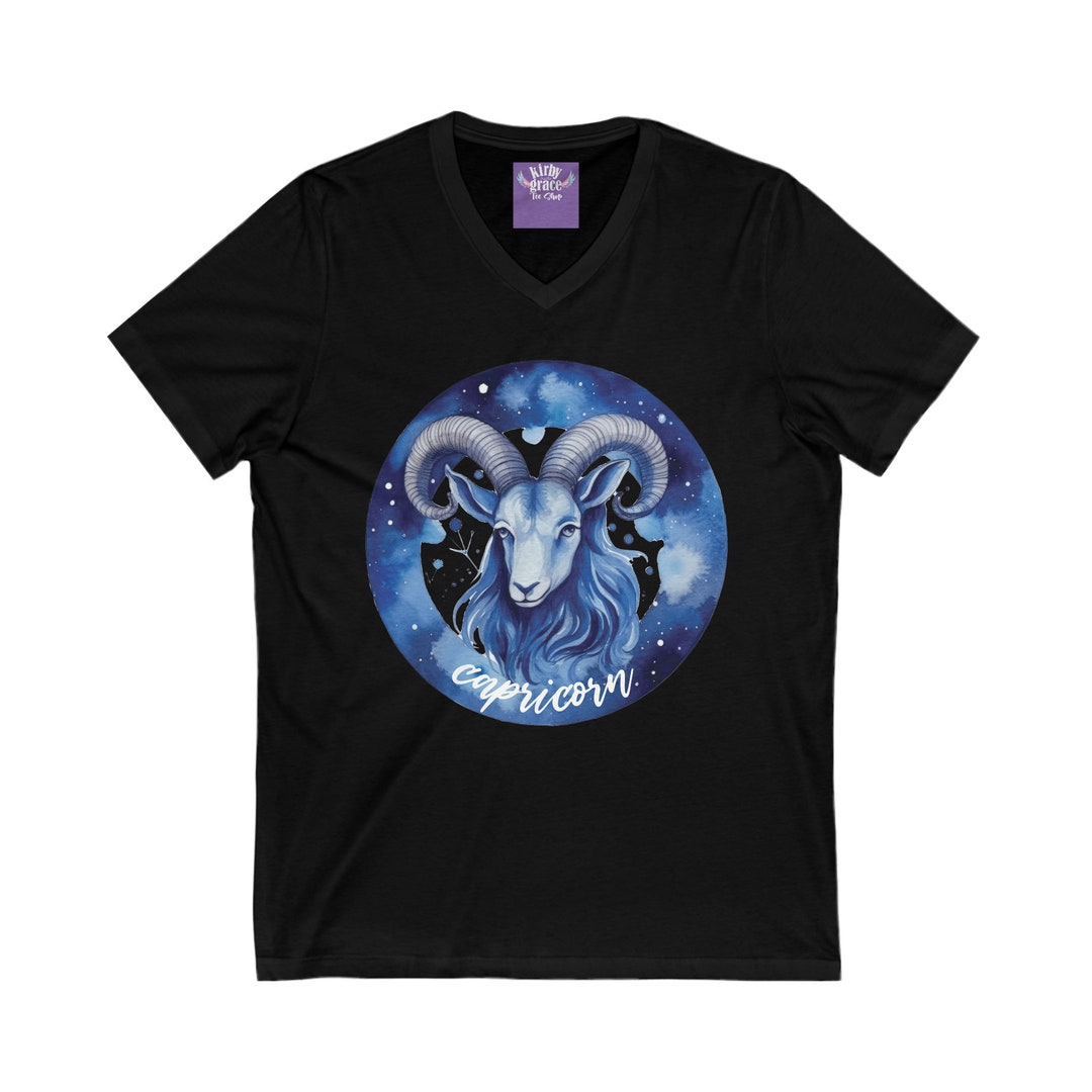 Capricorn Blue Watercolor Zodiac Sign Astrology Horoscope Gift Unisex ...