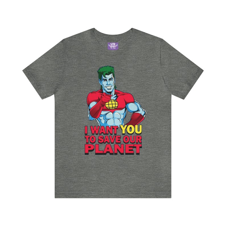 Captain Planet I Want You to Save Our Planet Retro TV Show Unisex ...