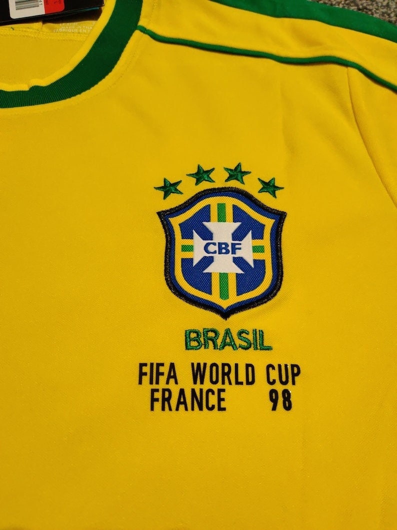 BRAZIL 1998 Retro Adults Youth Kids Kit Rare Classic World Cup France ...