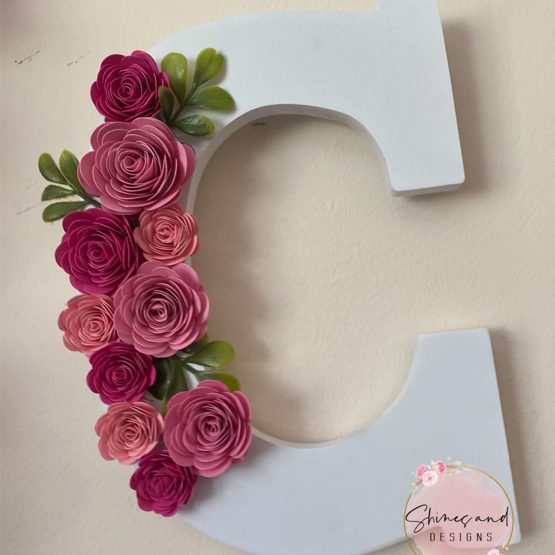 Floral Baby Shower, Baby Room Letters, Paper Flowers, Baby Shower ...