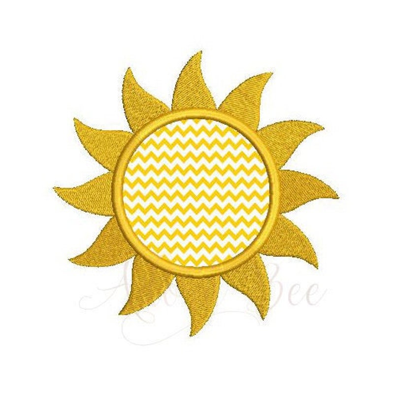 Sun Applique - Etsy