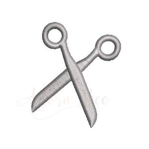 Mini Scissors Embroidery Design - 7 Sizes - Small Little Barber ...