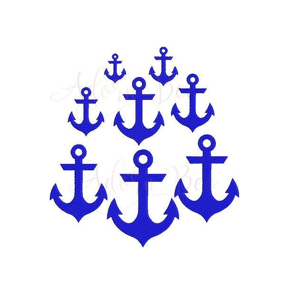 Anchor Embroidery Design - Etsy