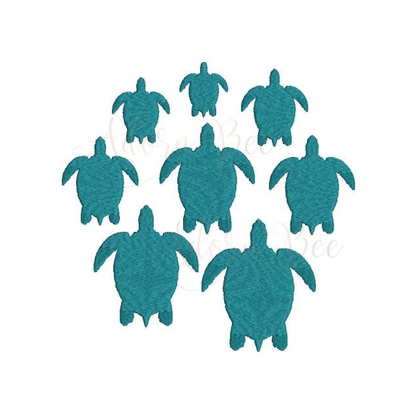 Turtle Embroidery - Etsy