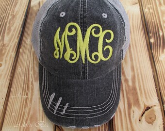 Hat with initials | Etsy