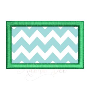 Rectangle Applique Embroidery Design - 9 Sizes - Name Monogram Frame ...