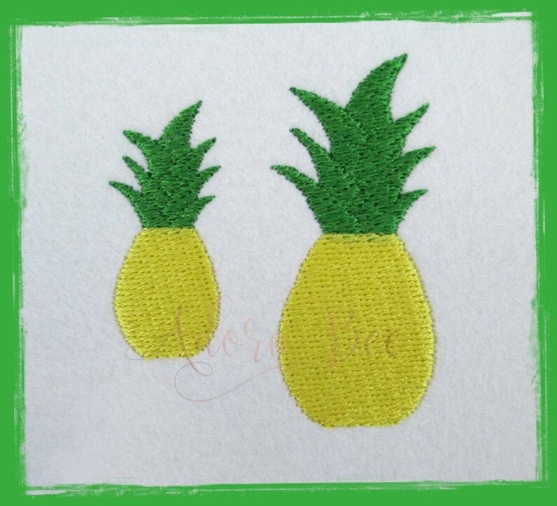 Pineapple Embroidery Design 7 Sizes Tropical Fruit Food - Etsy