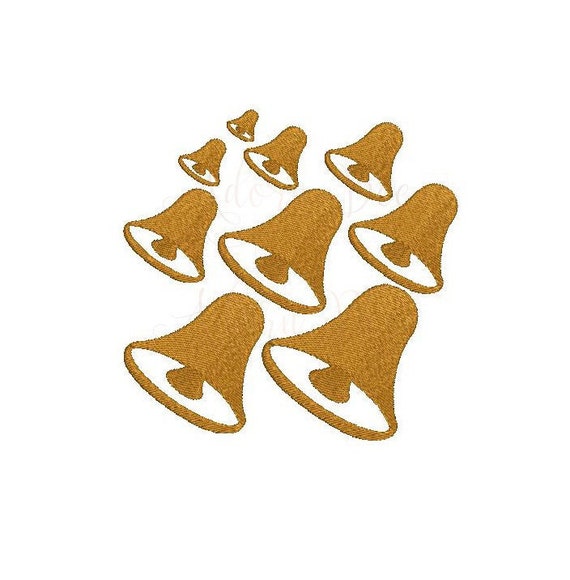 Mini Bell Embroidery Design - 9 Sizes - Baby Wedding Christmas Bell ...