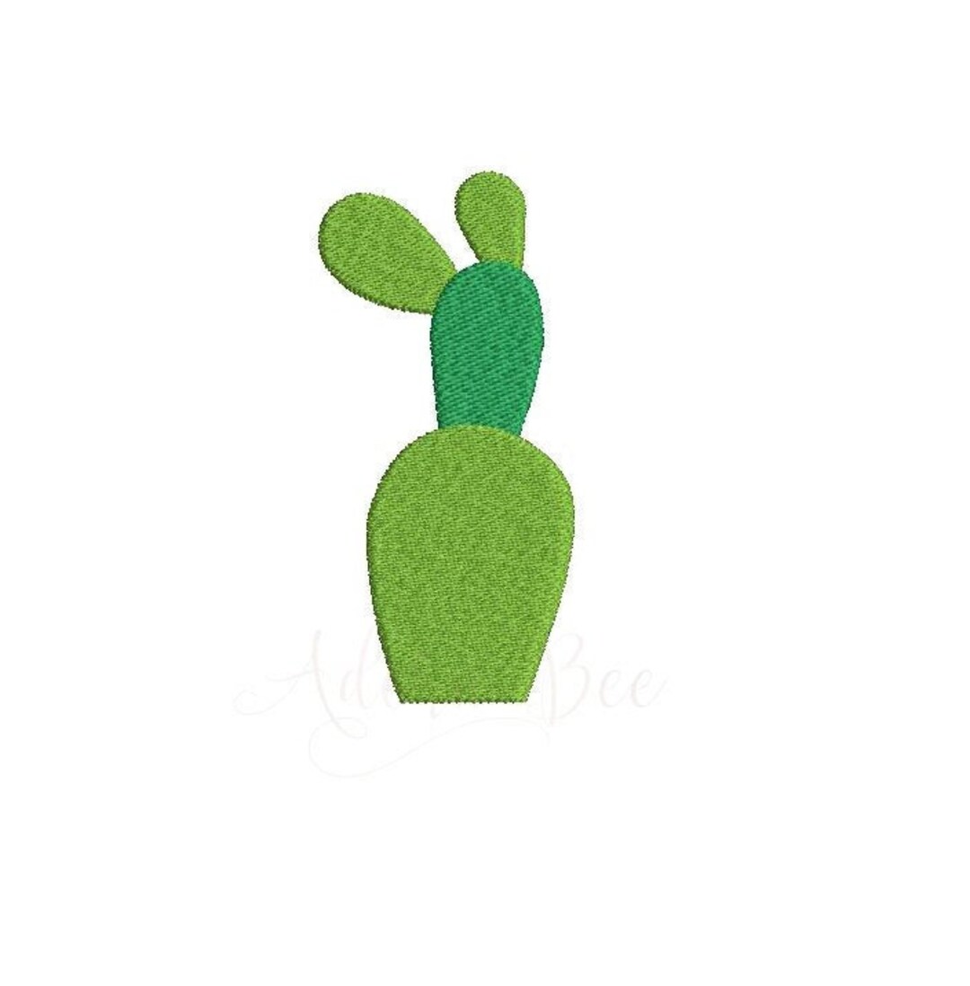 Mini Cactus Embroidery Design - 7 Sizes - Western Desert Plant - Dst ...