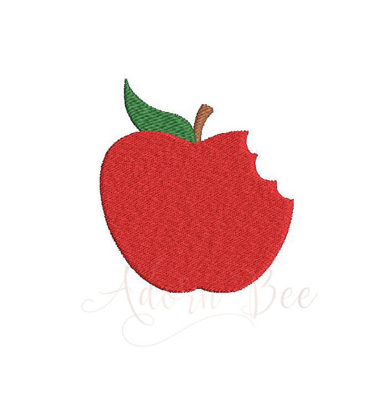 small apple design mini apple stitch embroidery design for fall digital ...
