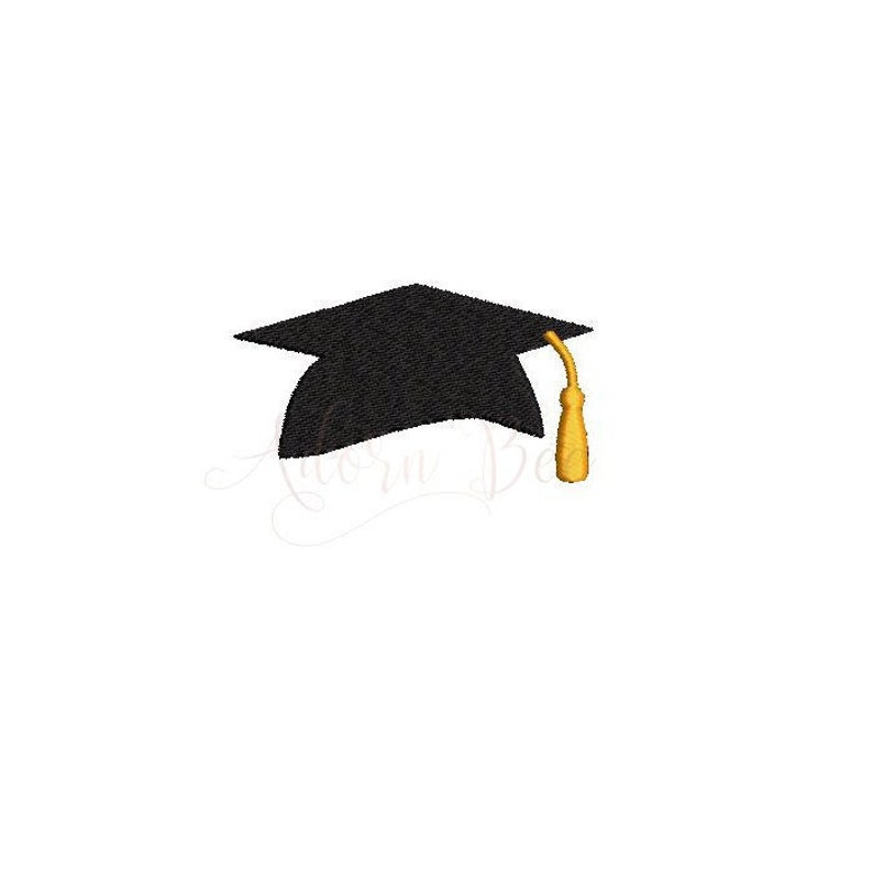 Mini Graduation Cap Embroidery Design - 9 Sizes - Graduation Cap With ...