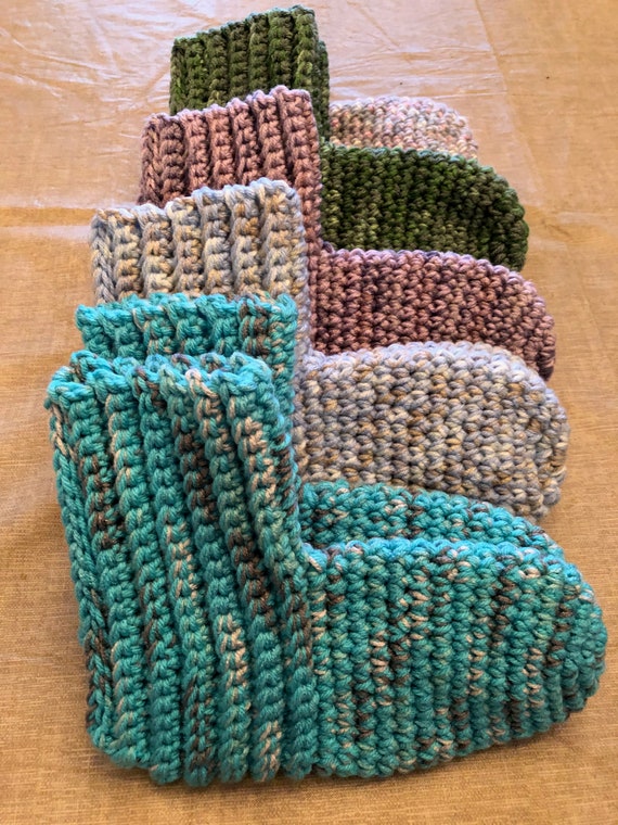 Heavy-weight Crocheted Slippers | Etsy