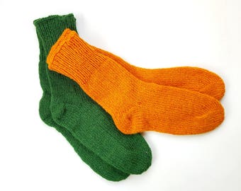 Hand knit socks | Etsy