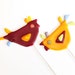 Fused Glass Easter Ornament Chick Glass Rod Colorful Bird Decoration ...