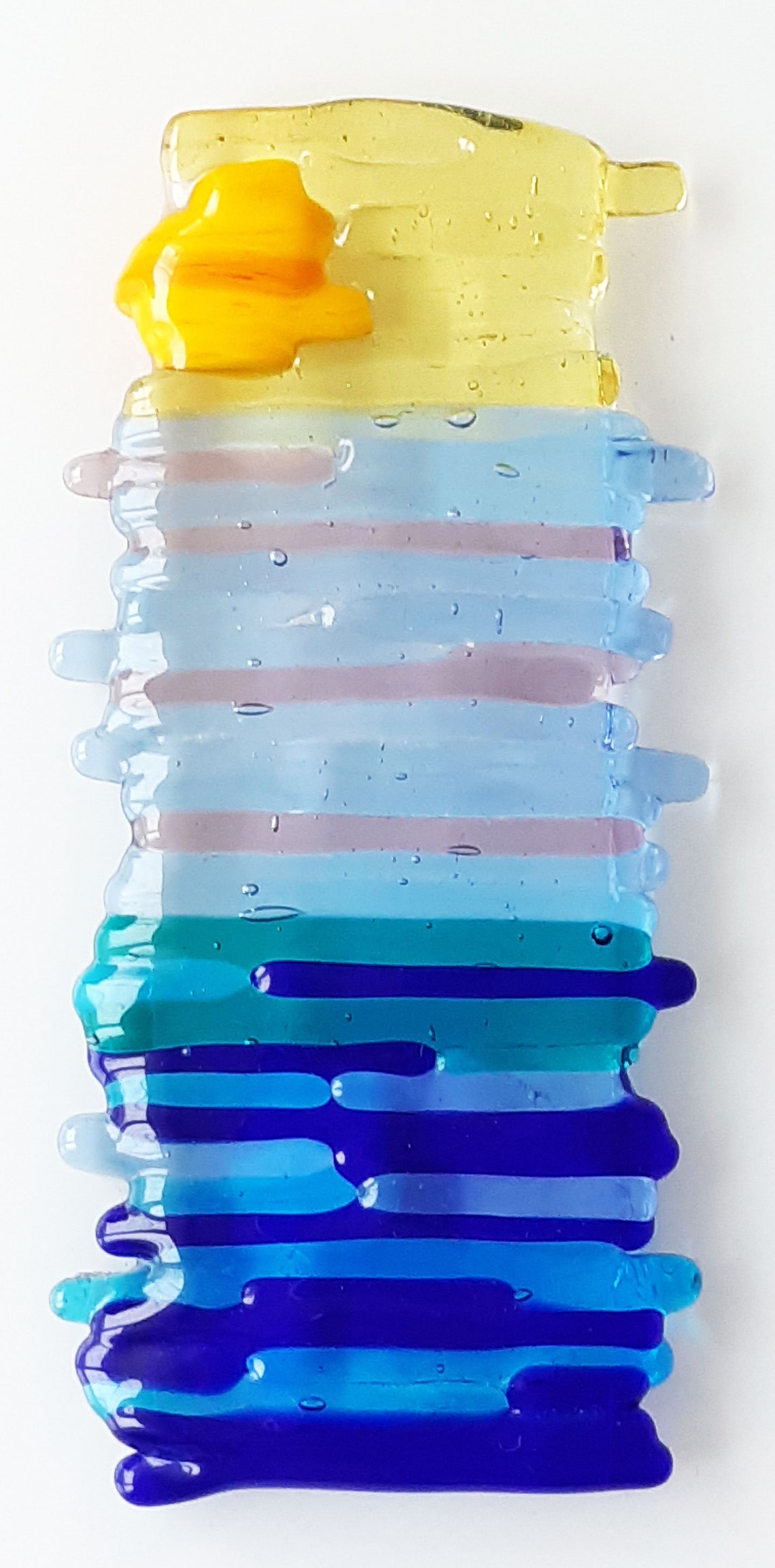 Fused Glass Wall Panel Summer Seascape Glass Picture Minimalism ...