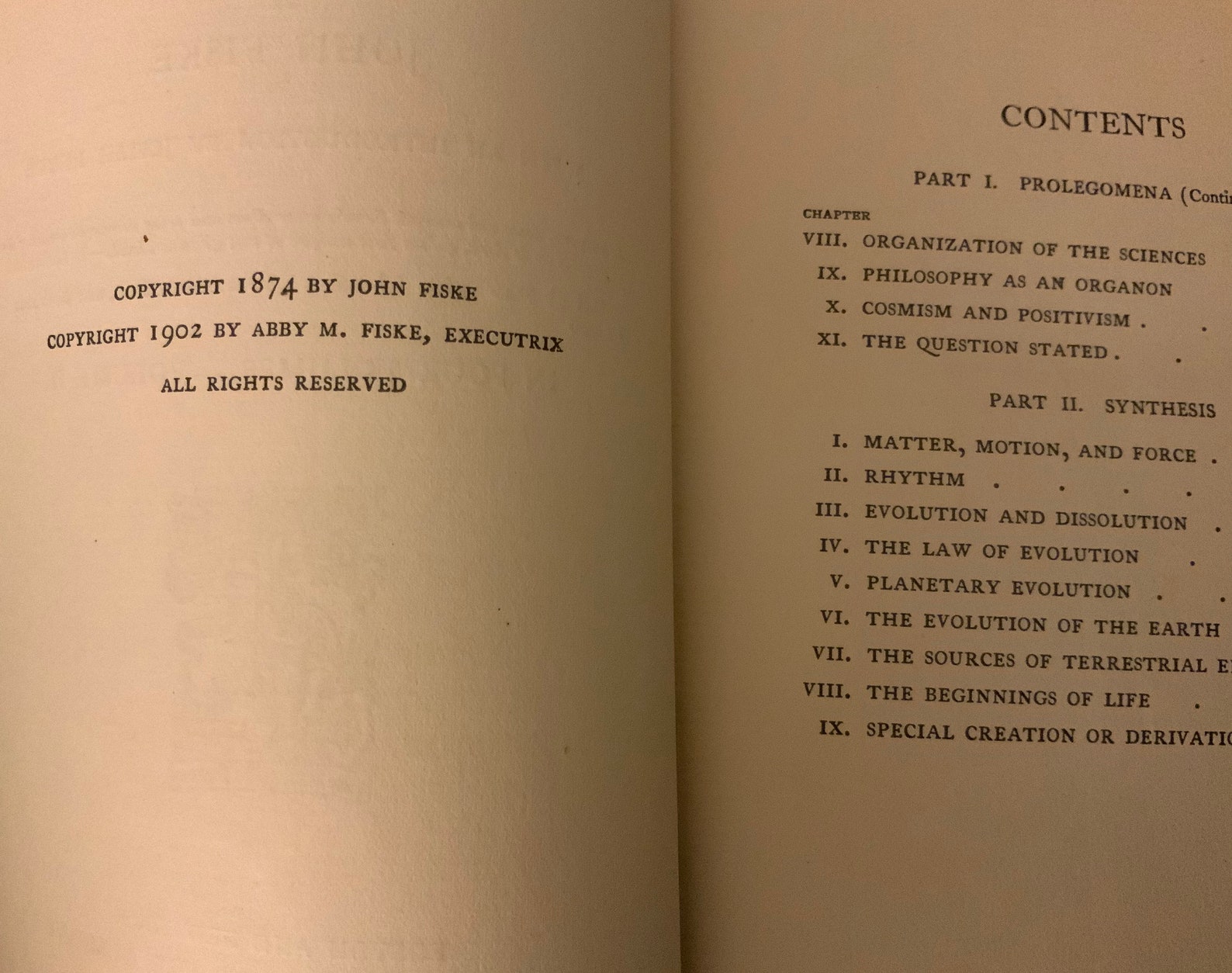 Rare Antique Book 1902 Copyright, John Fiske’s Miscellaneous Writings ...