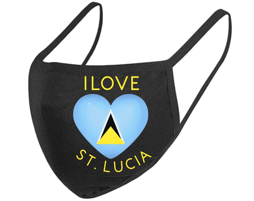 St Lucia Face Mask - Etsy