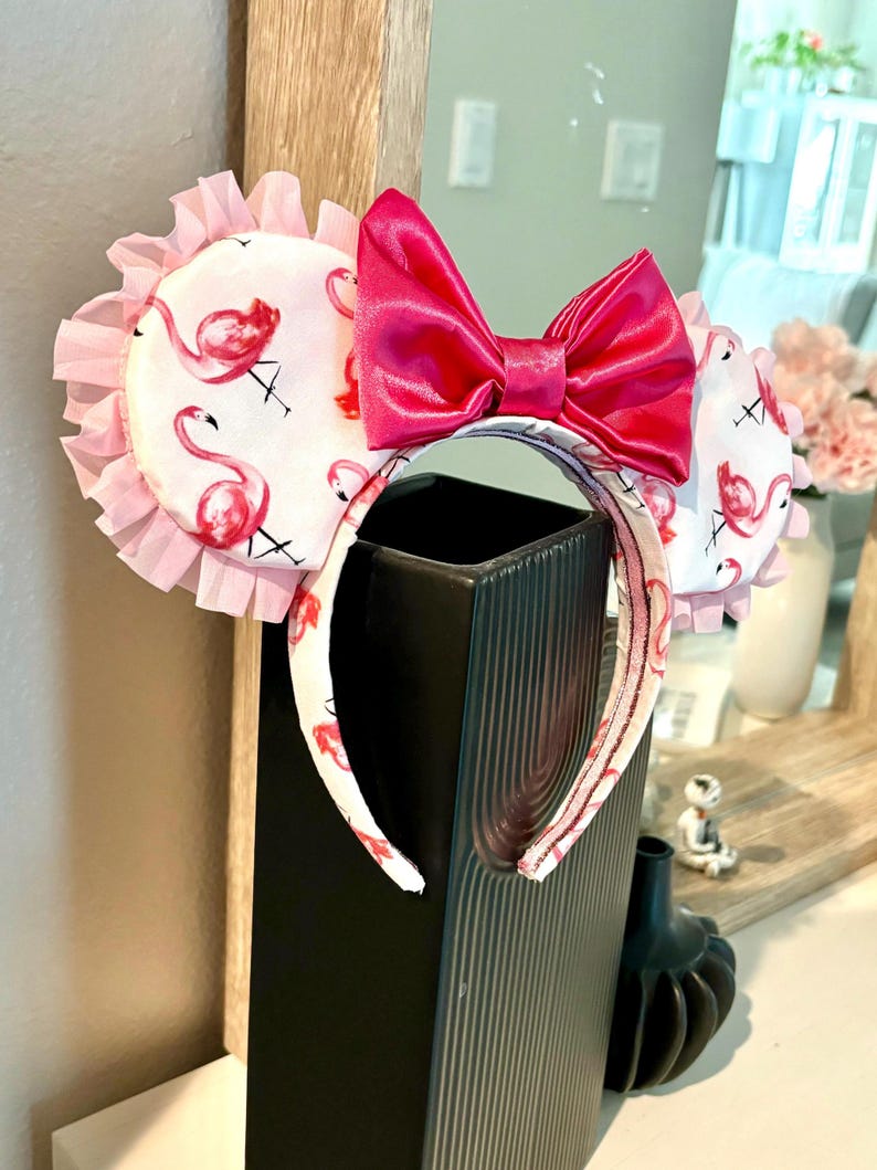 Flamingo Mouse Ears | Summer Theme Park Headband - Etsy