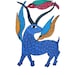Oryx and Birds Gond Painting Original Forest Scene Theme Colorful Gond ...