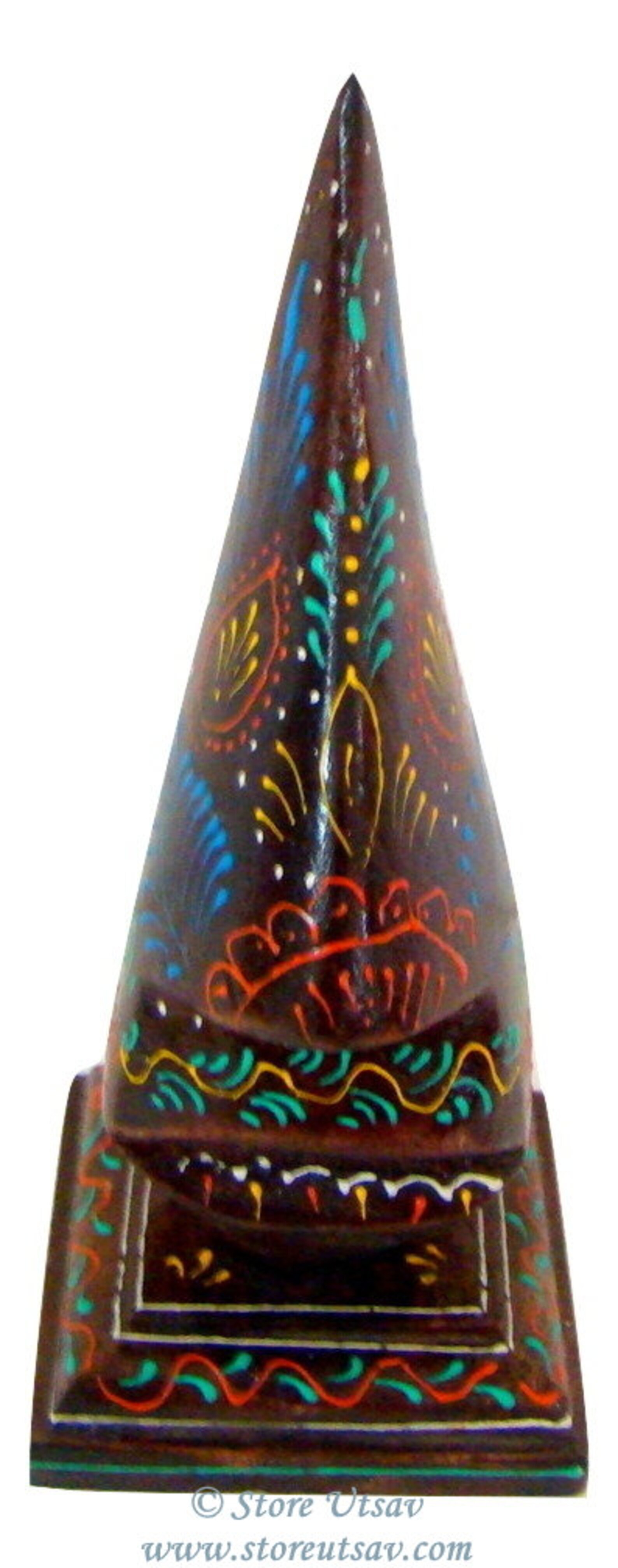 Specs Stand Mango Wood Home Decor Colorful Ceramic Clay Cone | Etsy