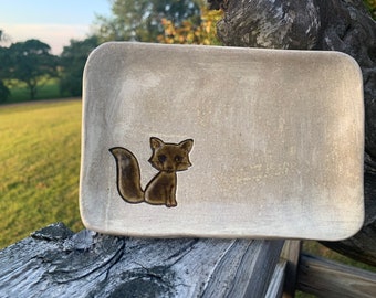 Fox Plate - Etsy