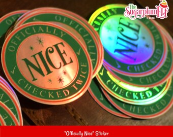 Nice List Sticker - Etsy
