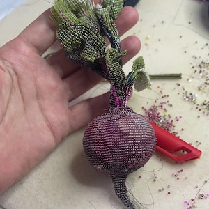 DIY Kit and Tutorial for Pendant Beetroot Beading - Etsy