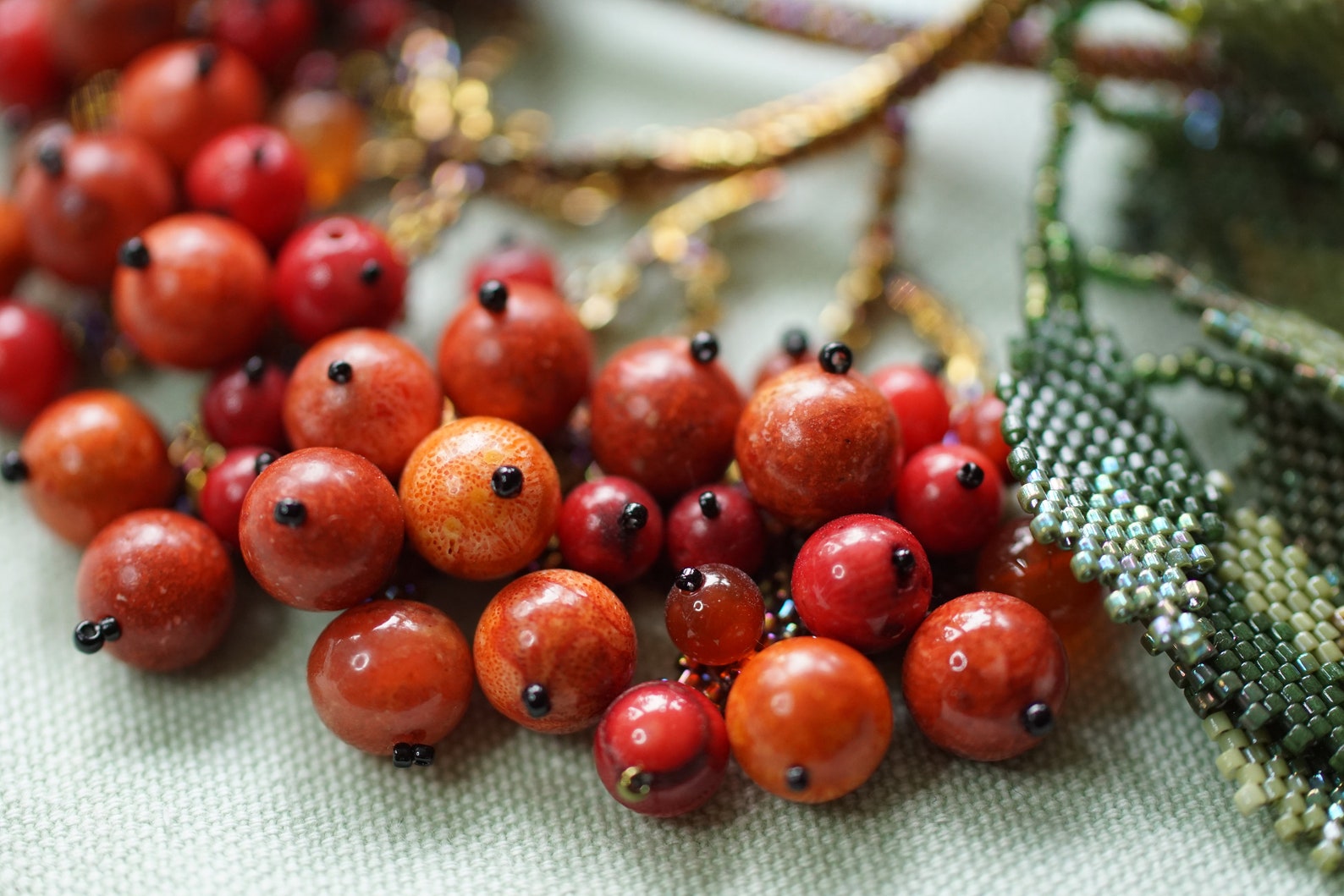 Ashberry Bunch DYI Kit With Intructions Beadwork Tutorial in English - Etsy