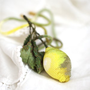 DIY Kit and Tutorial for Pendant Lemon Beading - Etsy