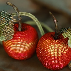 PDF Tutorial Pendant Apple Beading Deutsch - Etsy