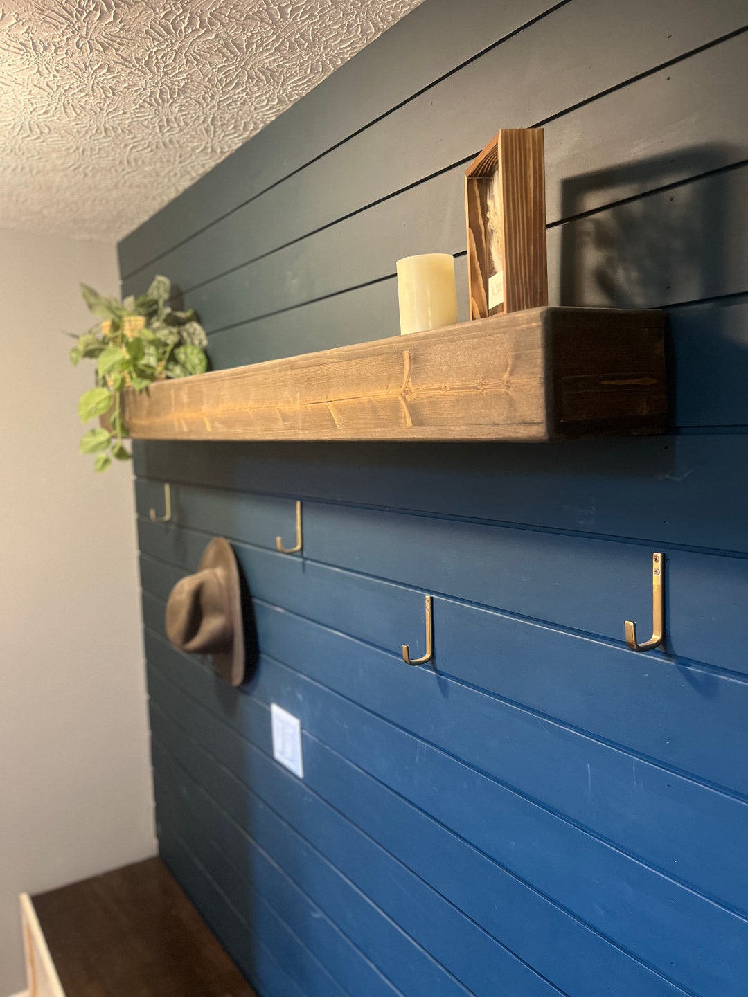 Floating Shelf, Wall Mounted, Farmhouse Shelf, Chunky Shelf, Long Shelf ...