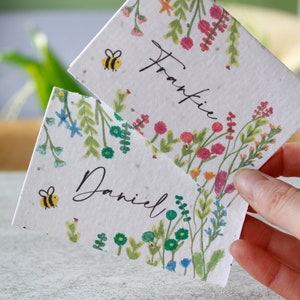 Plantable Wedding Place Card - Outdoor Wedding Table Settings-wedding ...