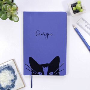 Cat Notebook - Cat Notebook for Her - Travel Journal for Her ...