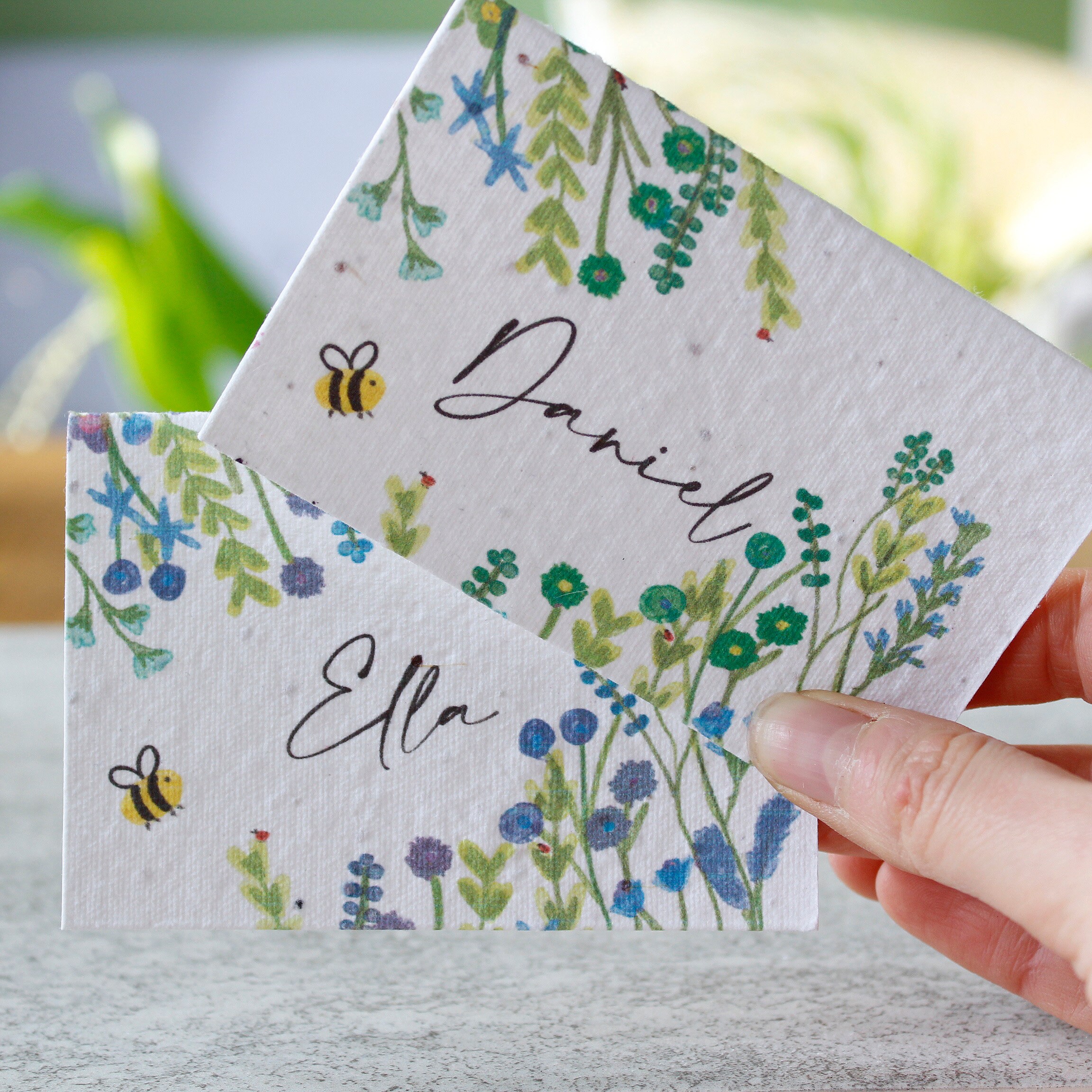 Plantable Wedding Place Card - Outdoor Wedding Table Settings-wedding ...