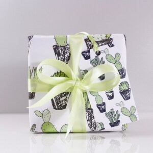 Cacti Wrapping Paper – Cactus Giftwrap – Houseplant Gift Wrap – Cacti ...