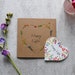 Happy Easter Card and Seed Heart - Card and Gift in One - Wildflower ...