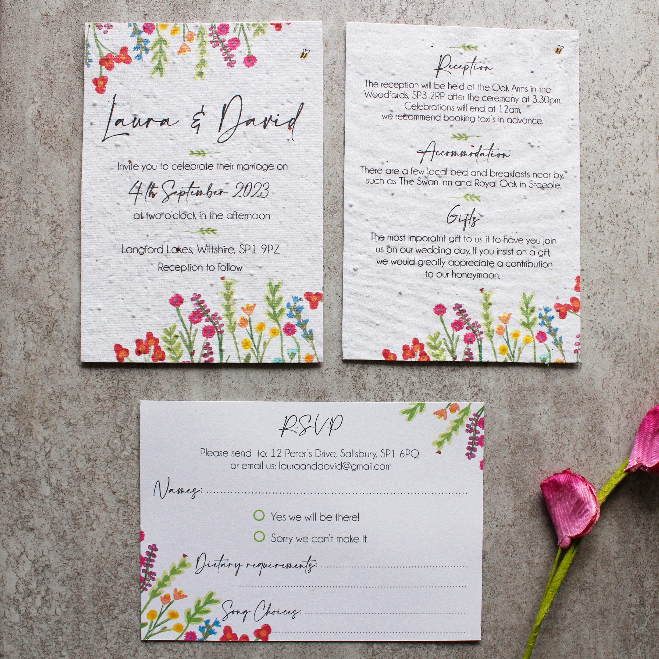 Plantable Wedding Invitations Outdoor Wedding Invitations - Etsy