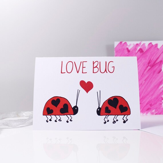 Love Bug Ladybird Anniversary Card Lady Bug Anniversary Card | Etsy