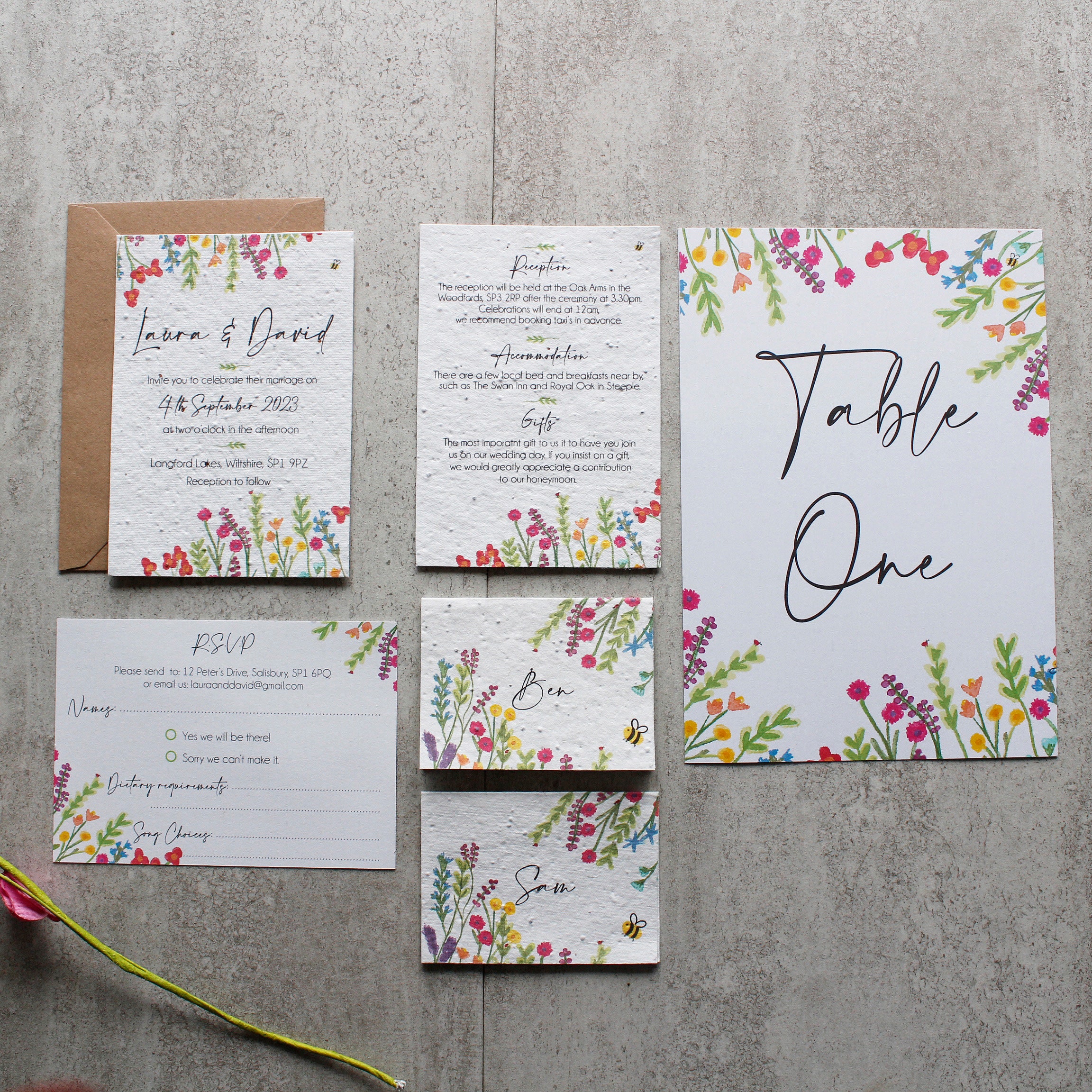 Plantable Wedding Invitations Outdoor Wedding Invitations - Etsy