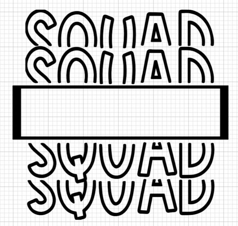 Squad "customizable" PNG Cut File - Etsy