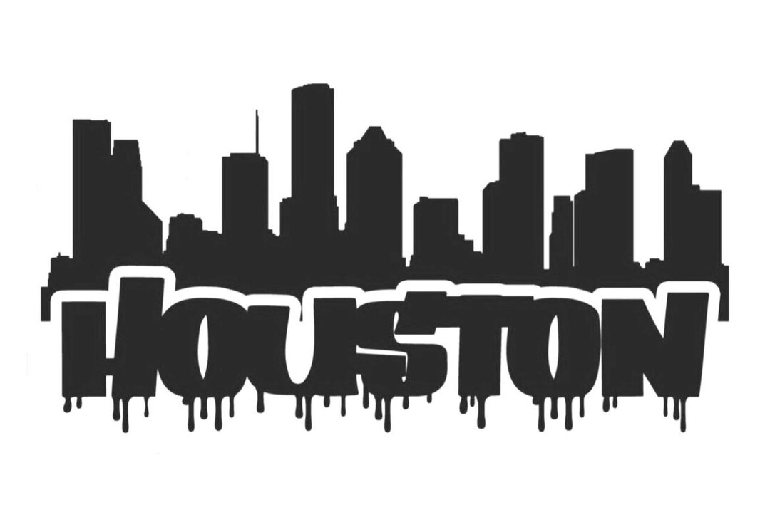 Houston Skyline Drip PNG Cut File - Etsy