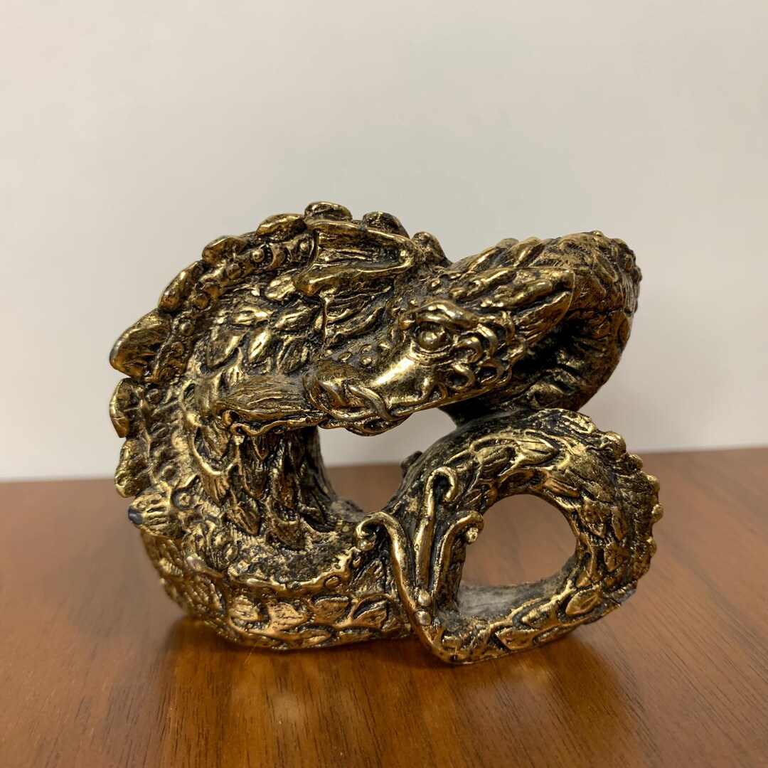 Small Heavy Metal Dragon Figure - Etsy