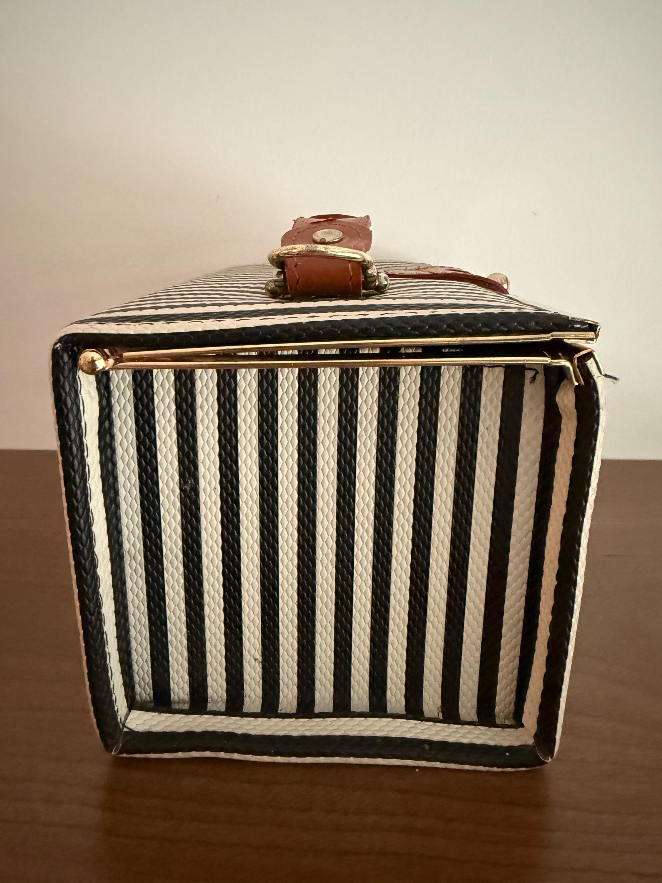 Rare | Vintage FENDI Striped Box Train Case Crossbody Purse - Etsy