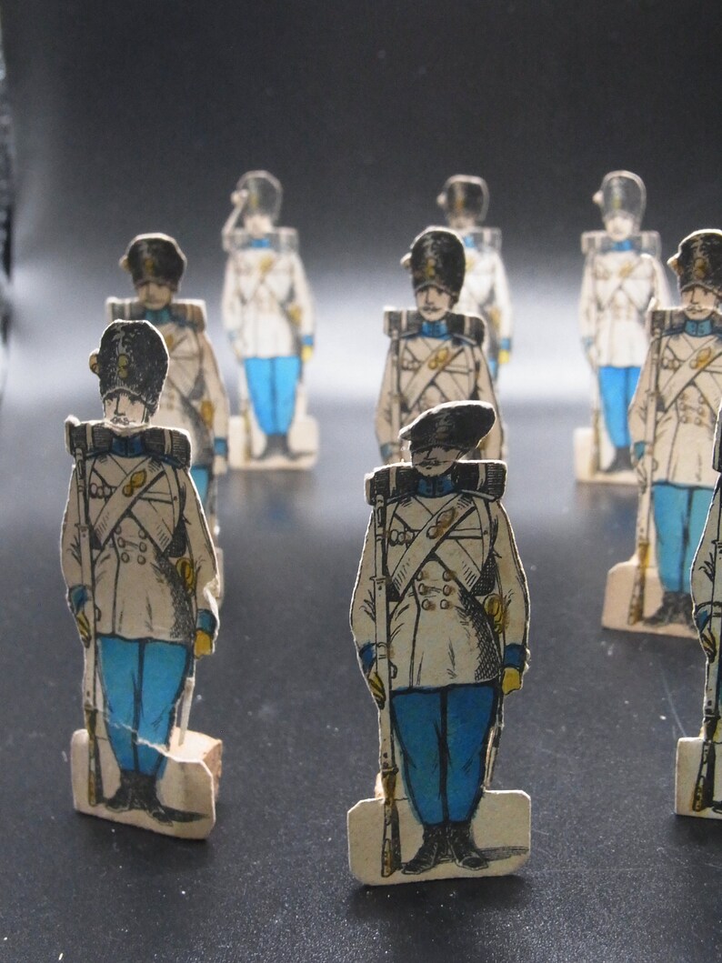 Antique 1890s To1900s Toy Soldiers Paper Cardboard French Army - Etsy