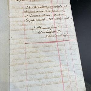 Two Antique Victorian Sale Ledgers, Agriculture, Livestock,auction ...