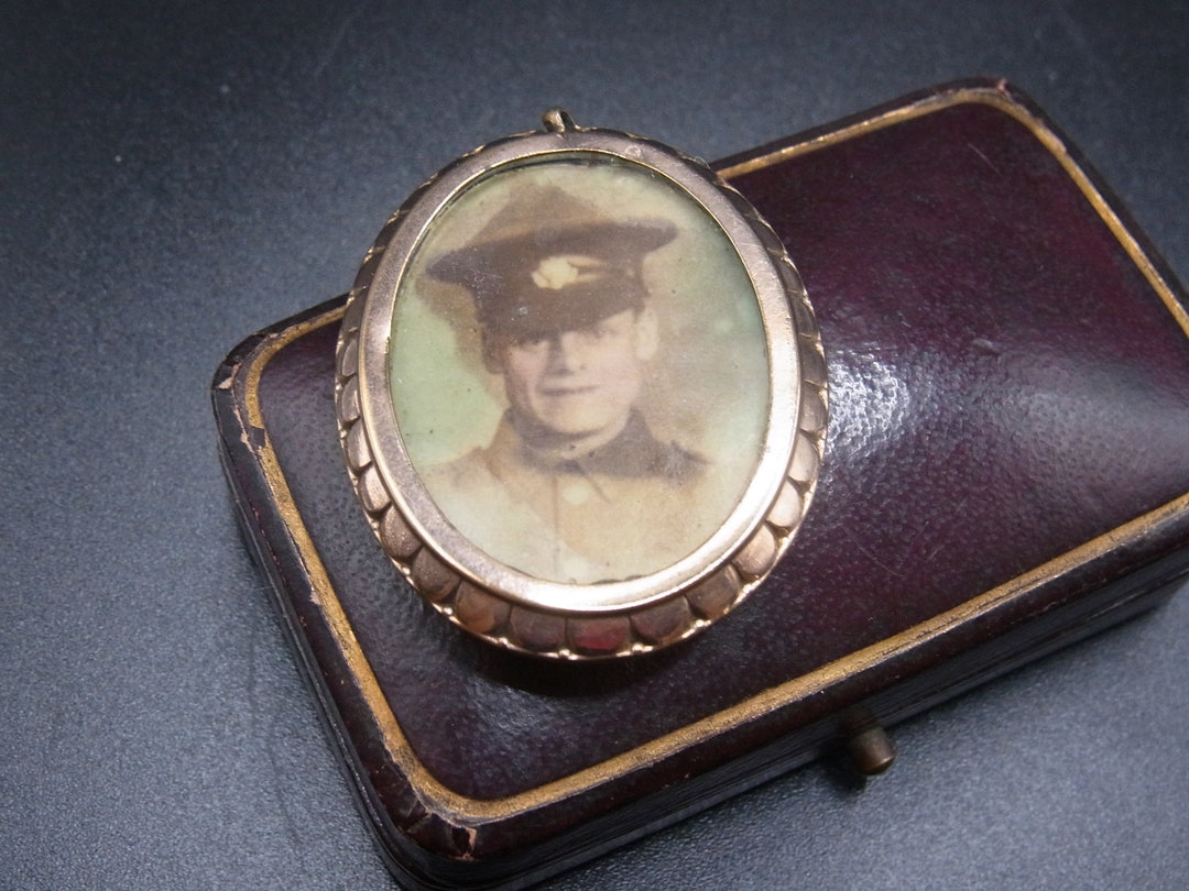 Antique Rolled Gold WW1 Photo Soldier. Baby. Sweetheart - Etsy