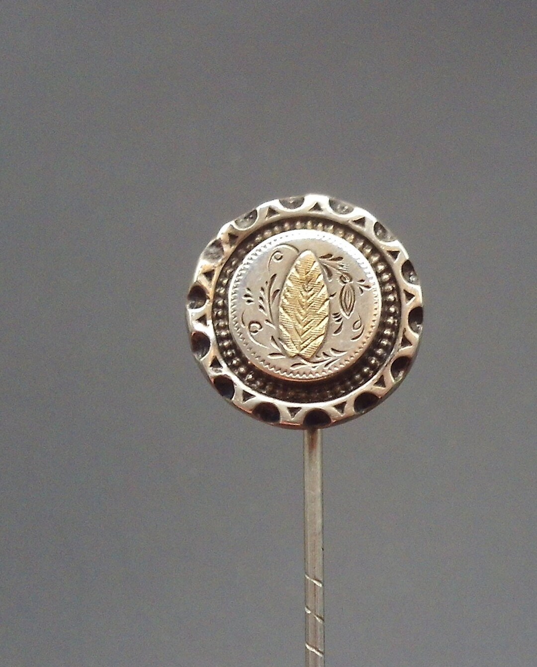 Antique Aesthetic Movement Silver Stick Pin. Victorian Cravat Pin. Tie ...